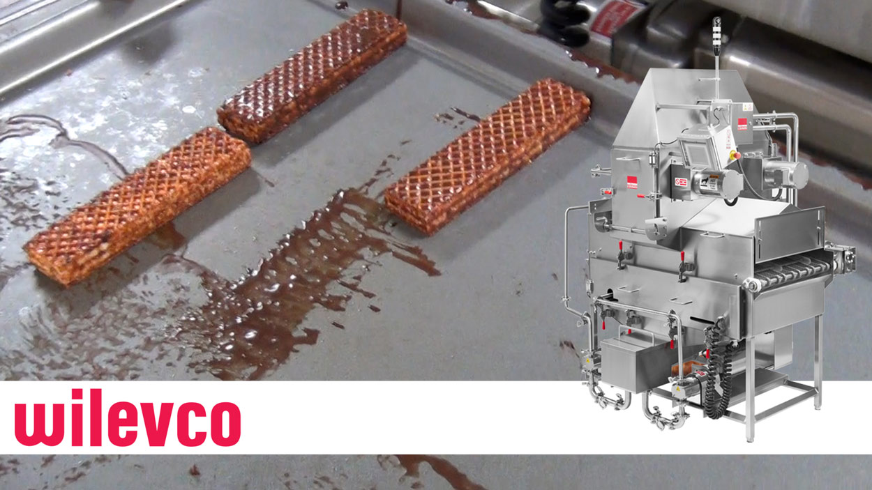 WILEVCO - Automated Coating Machine - Chocolate Wafers